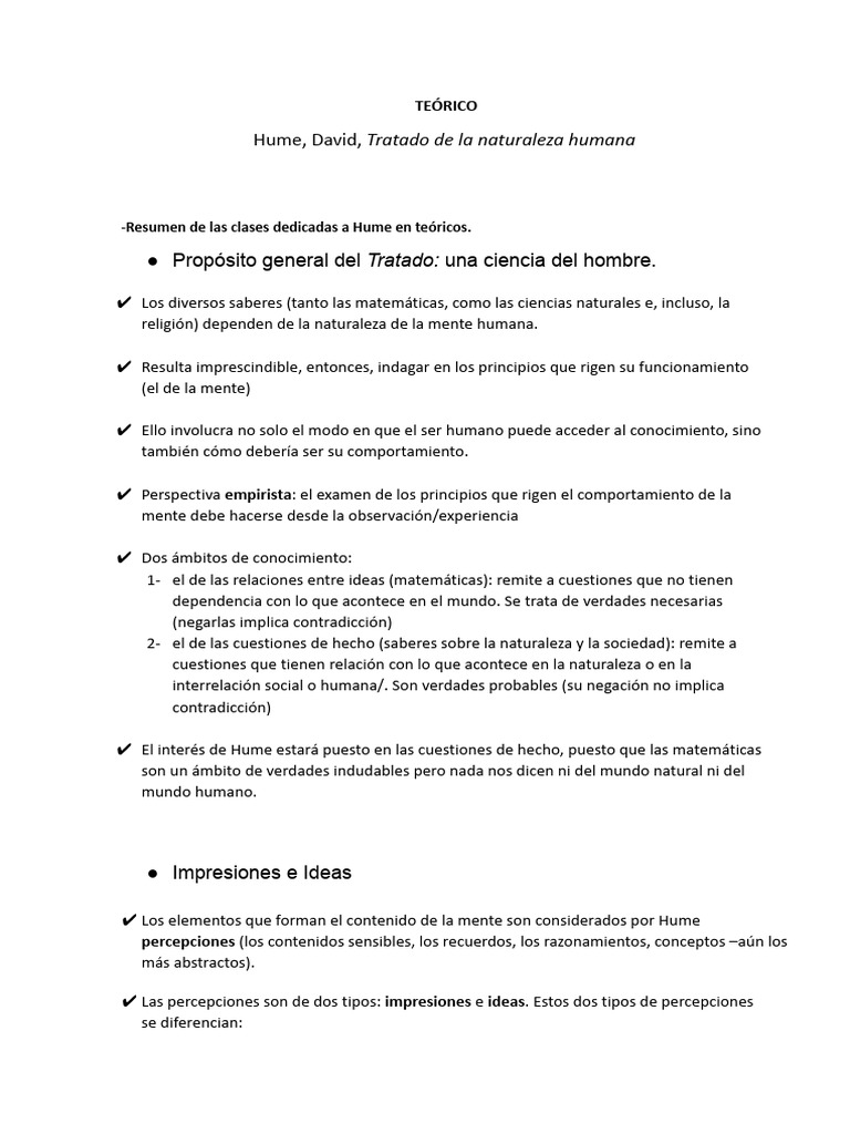 Esquema Hume.docx | PDF
