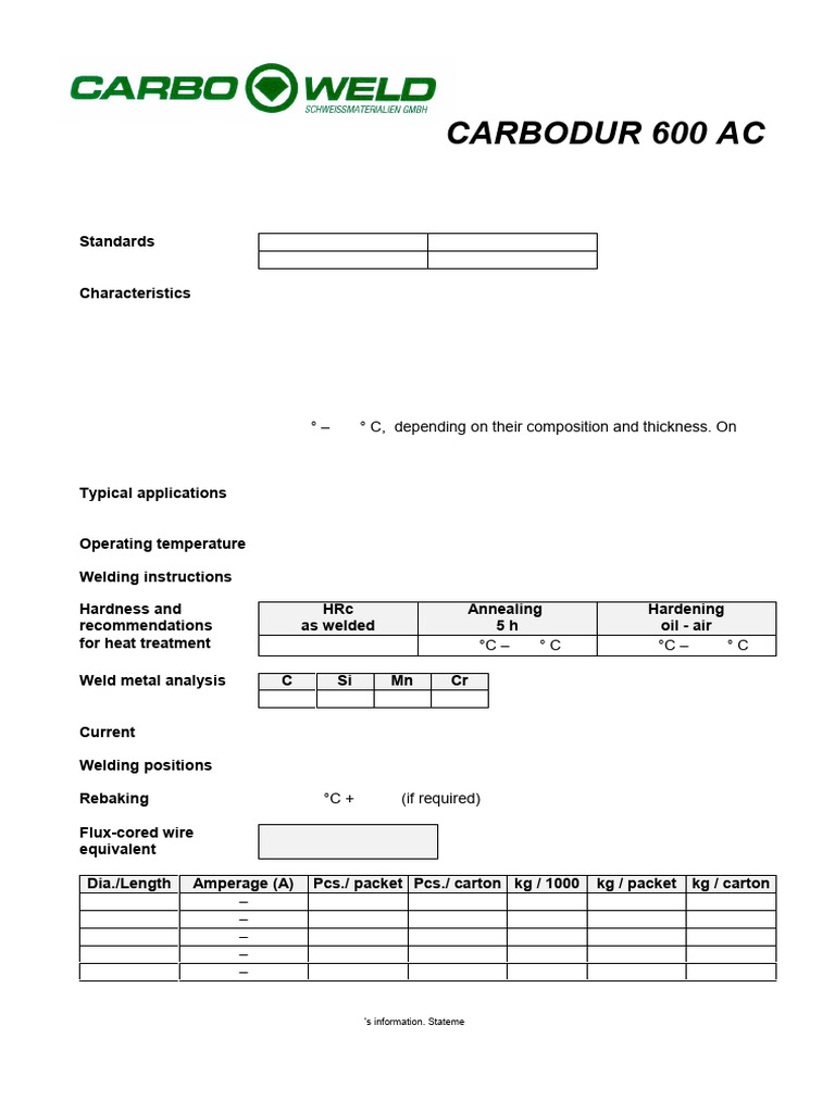 Carbodur 600 AC | PDF