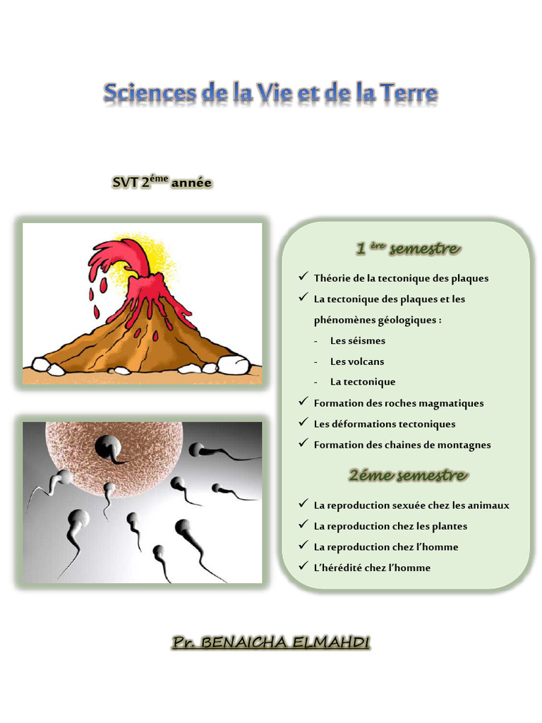 Cours Svt 2éme Année | PDF