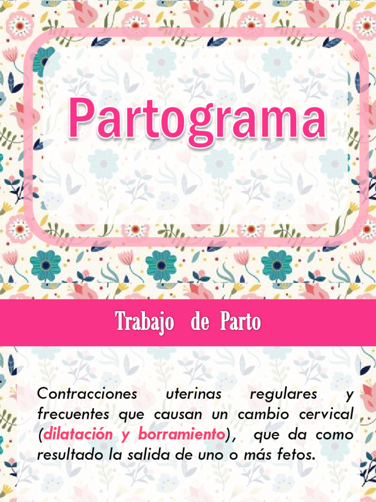 Guía Completa del Partograma OMS | PDF