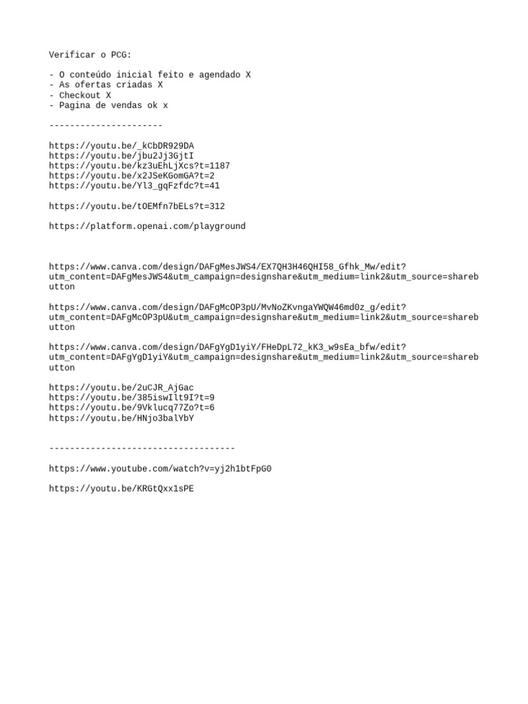 Verificar o PCG | PDF