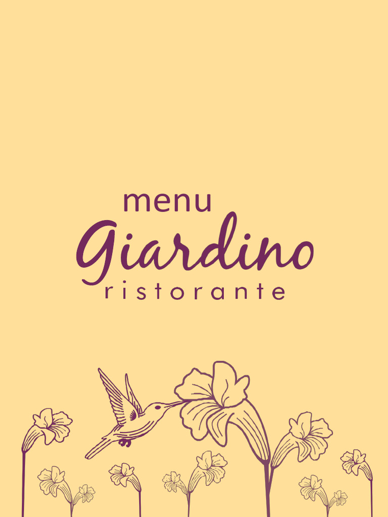 Menu Giardino | PDF