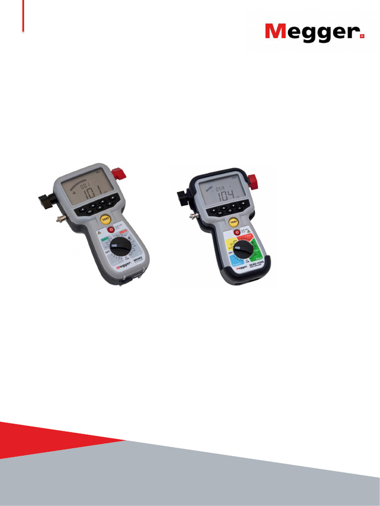 Micro-Ohmmeter Testing With MOM2 - DLRO-H200 and Inductive Loads | PDF