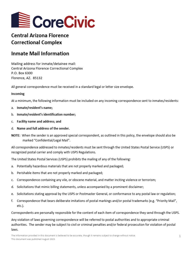 CAFCC Visitation Instructions-2 | PDF