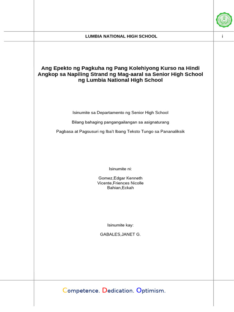 Pagbasa at Pagsusulat | PDF