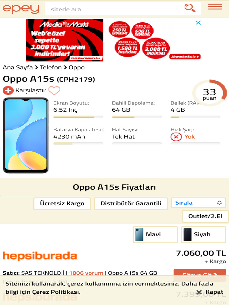 Oppo A15s (CPH2179) Fiyatı Ve Özellikleri - Epey | PDF