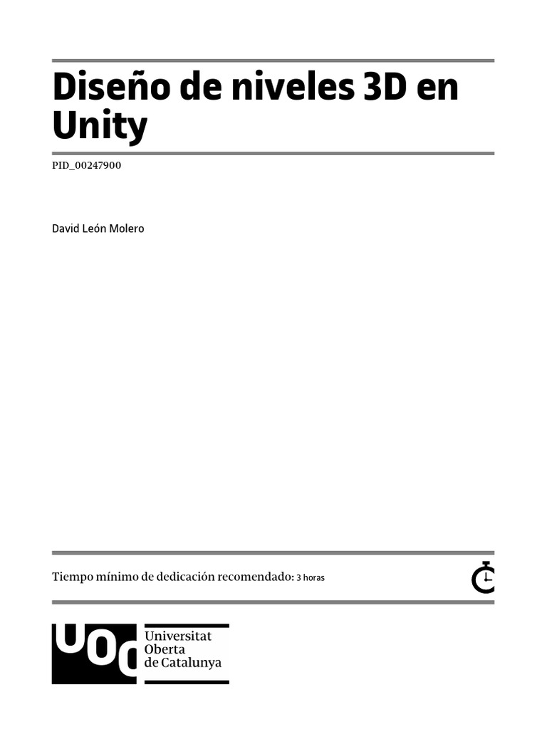 Diseño de Niveles 3D en Unity | PDF
