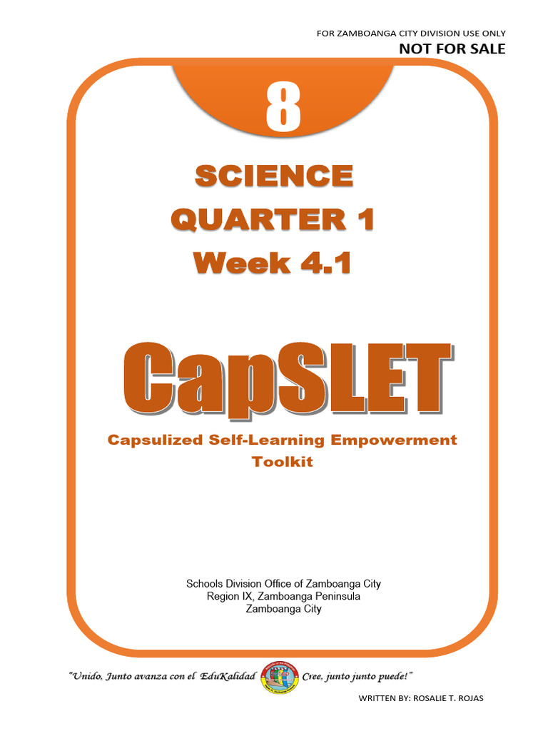 Science 8 Q1W4 SLM 1 3 | PDF | Sound | Waves