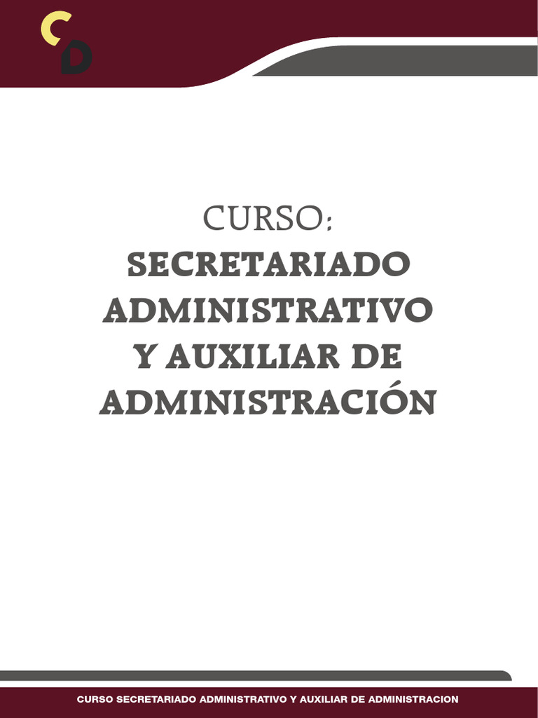 Curso Secretariado Administrativo | PDF