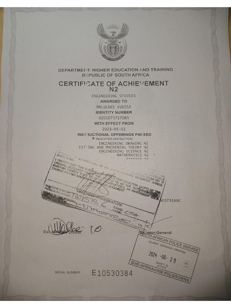 N2 Mechanical Engineering | PDF