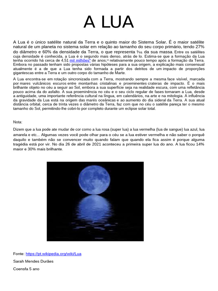 A Lua | PDF
