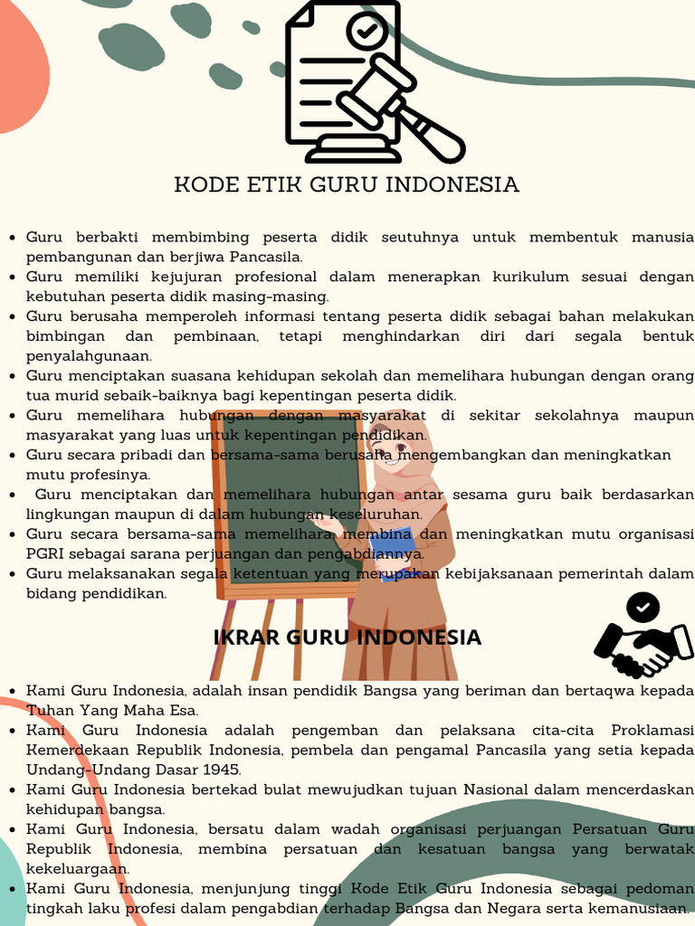 Kode Etik Guru Indonesia | PDF