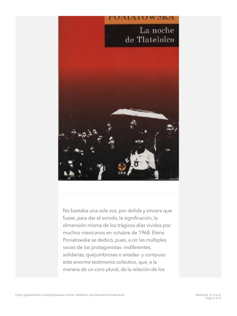 La Noche de Tlatelolco | PDF