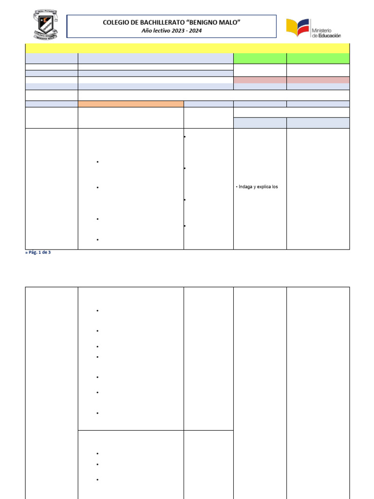Plan de Clase LL - Washignton Noroña | PDF