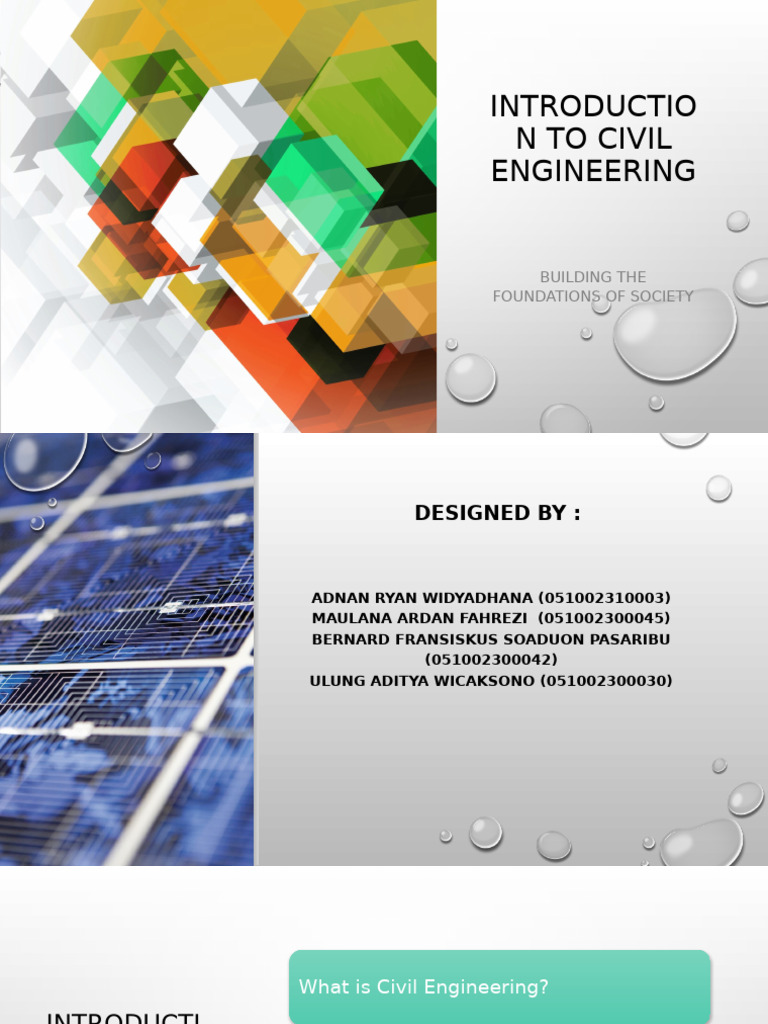 Introduction to Civil Engineering[1] (1) | PDF