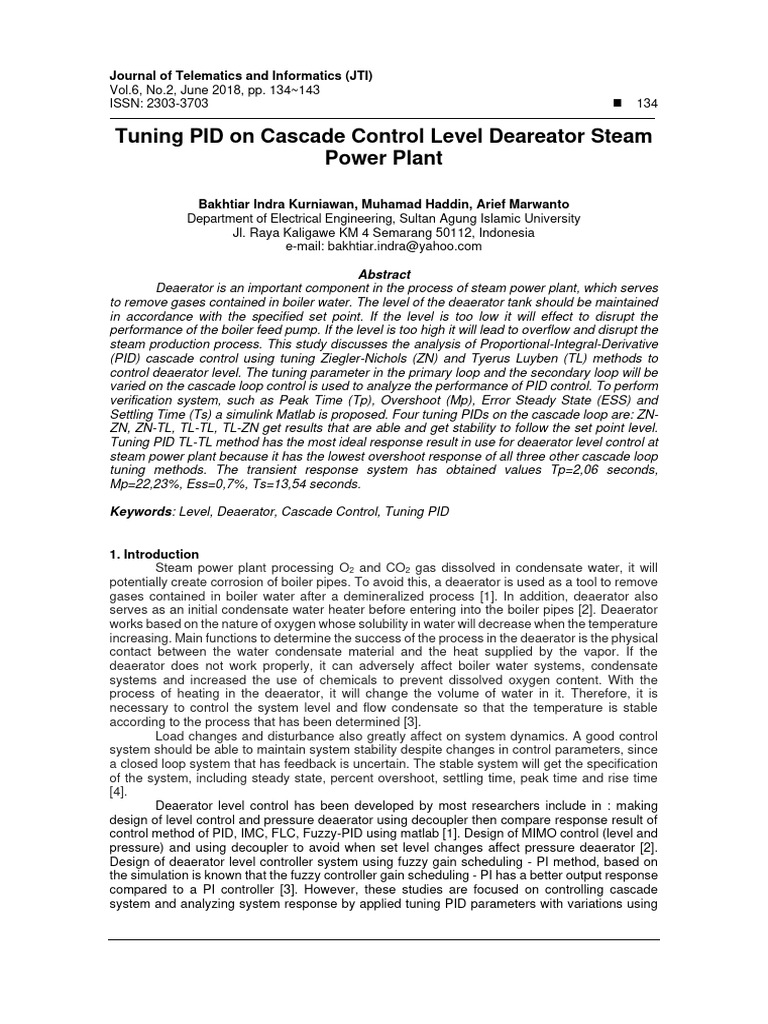 Tuning Pid On Cascade Control Level Dear 31c2f030 | PDF