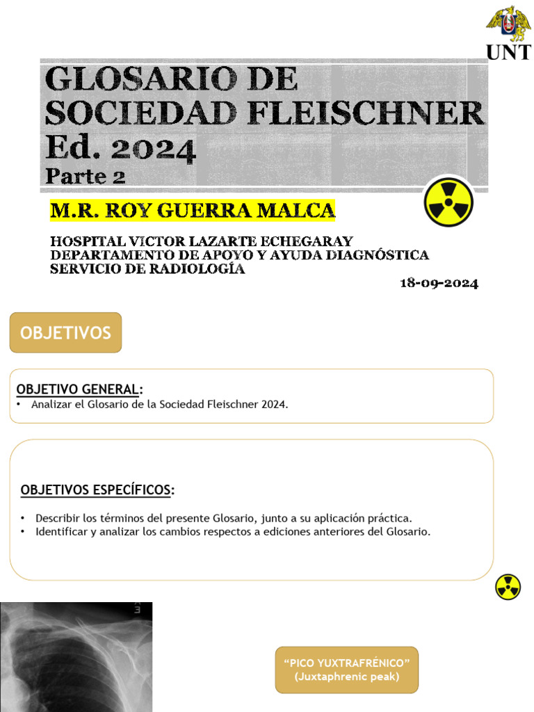 Glosario Sociedad Fleischner | PDF | Pulmón | Tórax (anatomía humana)