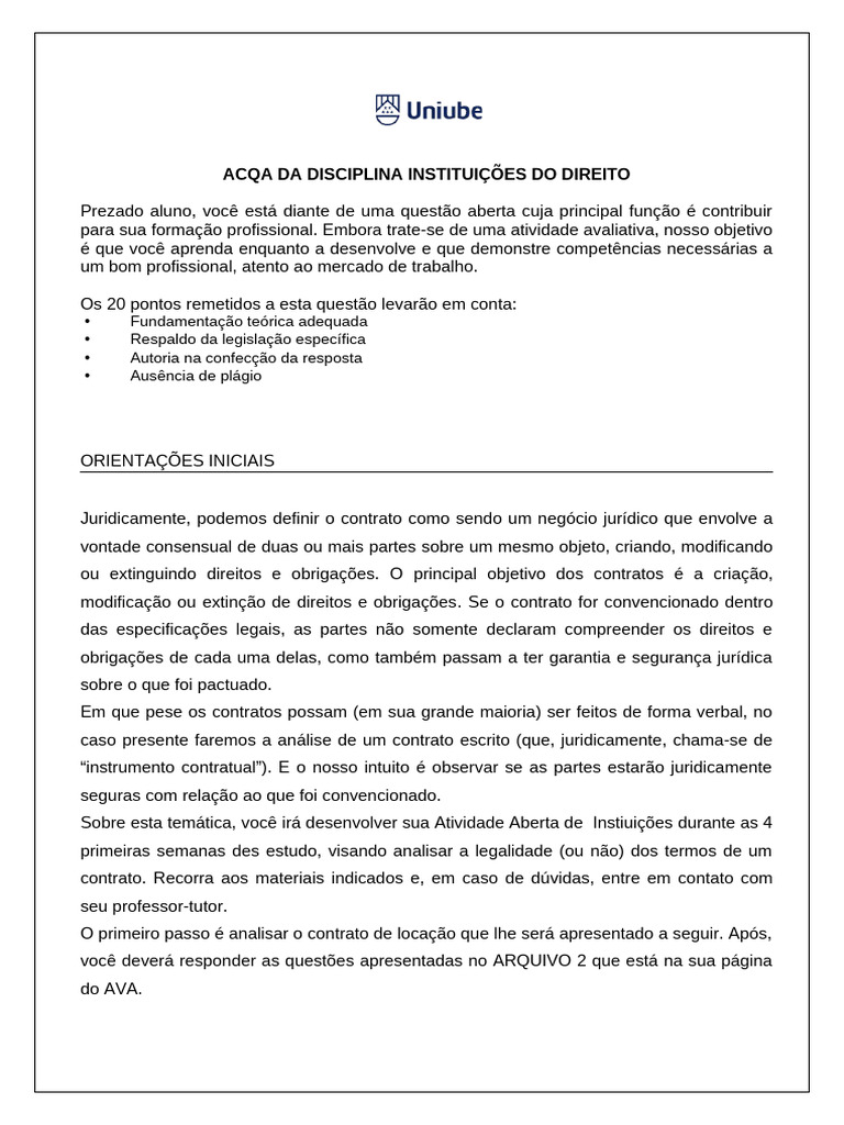 Acqa - Instituições Do Direito - Ajustada | PDF