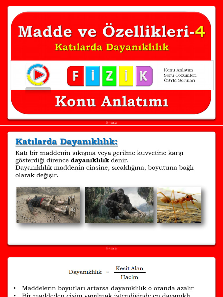 Madde Ve Özellikleri 4 | PDF