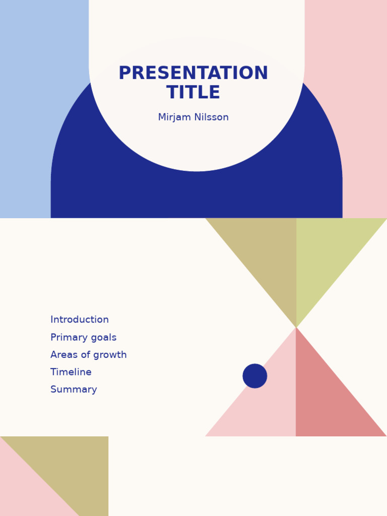 Presentation Title: Mirjam Nilsson | PDF