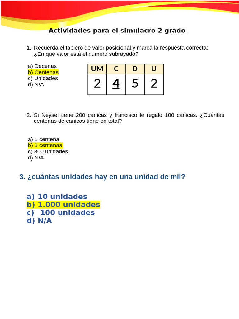 Simulacro 9 Mate y Compu | PDF
