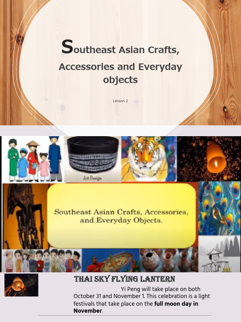 Q1 Southeast Asian Crafts Accessories and Everyday Objects | PDF