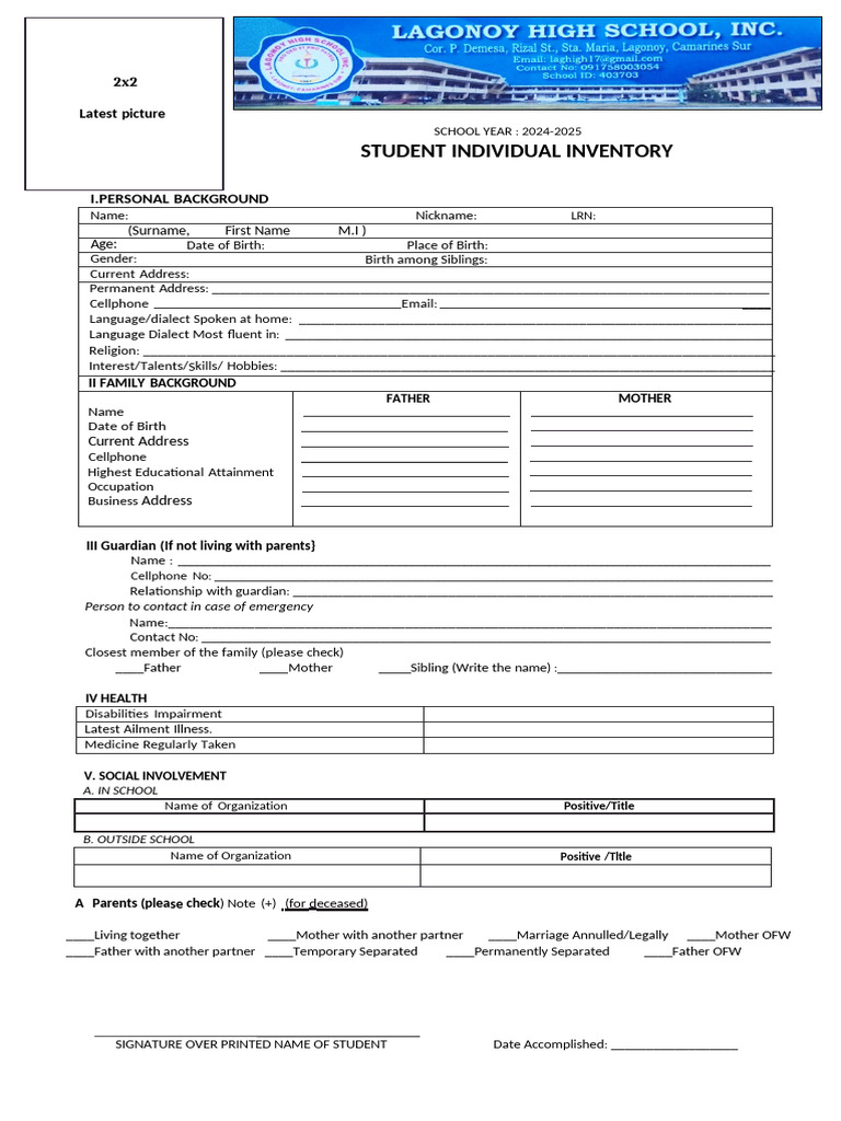 student_individual_form[1] | PDF