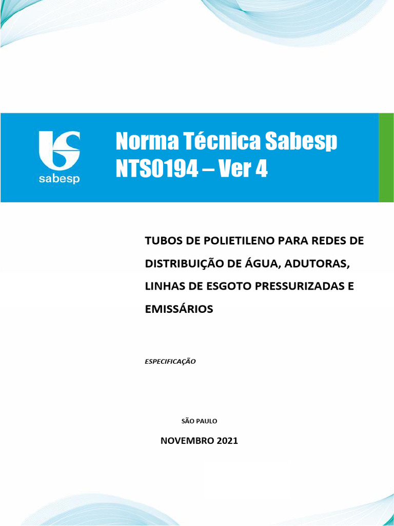 NTS0194 - Sabesp | PDF