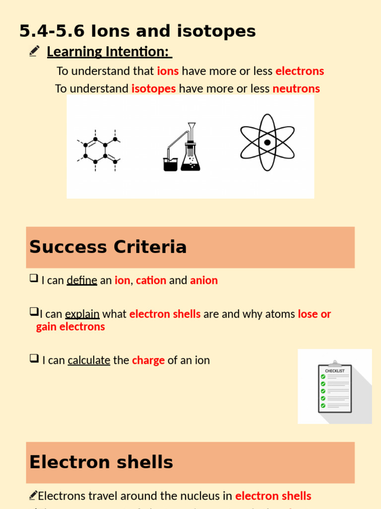 5.4-5.6 Ions and Isotopes | PDF