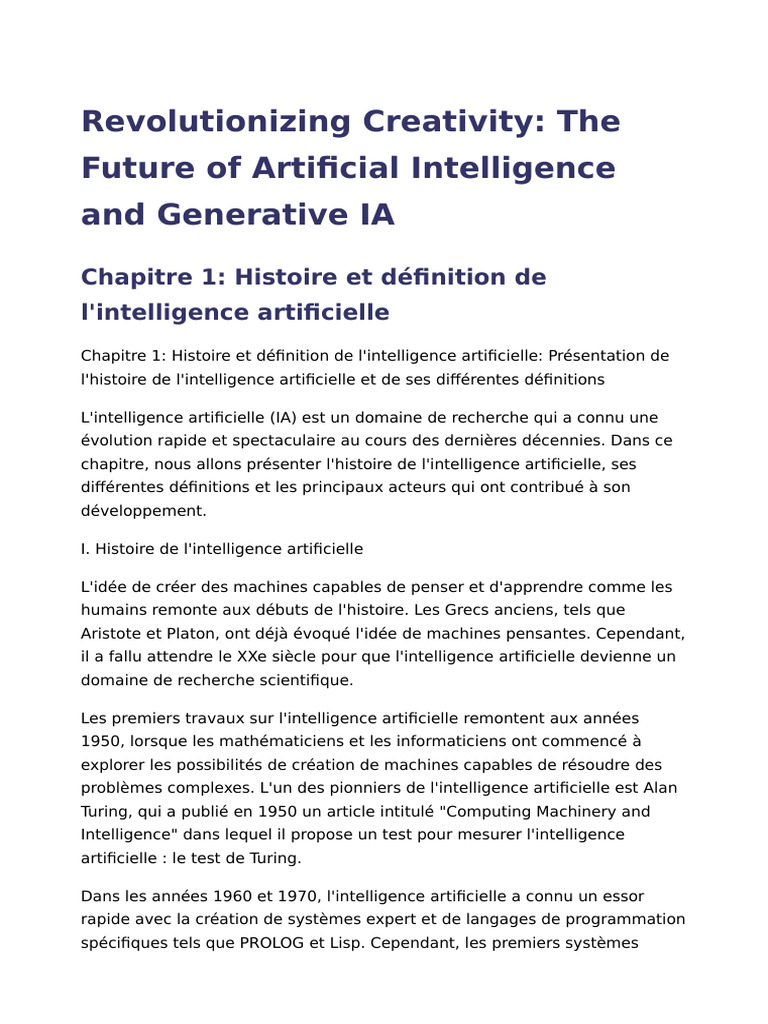 Revolutionizing Creativity - The Future of Artificial Intelligence and ...