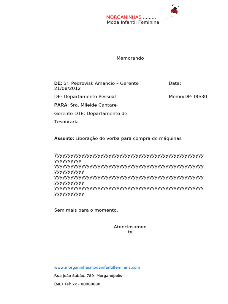 Memorando Entregar | PDF