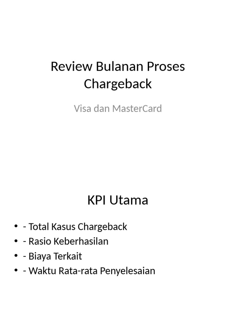 Chargeback Process Review Visual | PDF