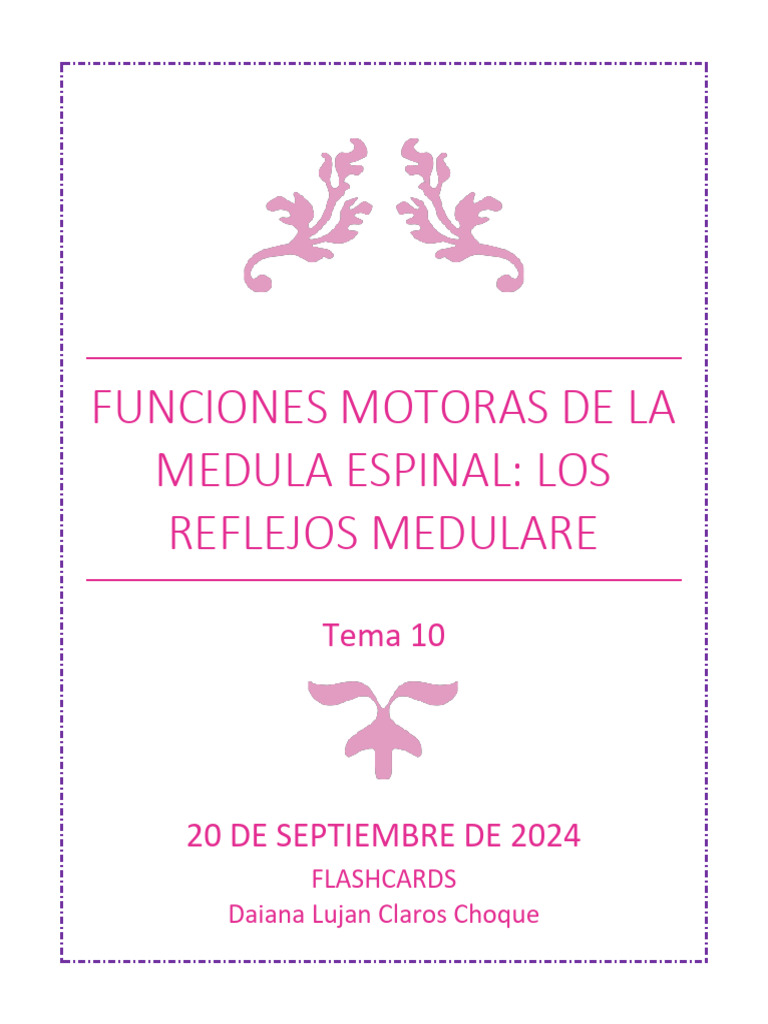 Flash Card Funciones Motoras | PDF