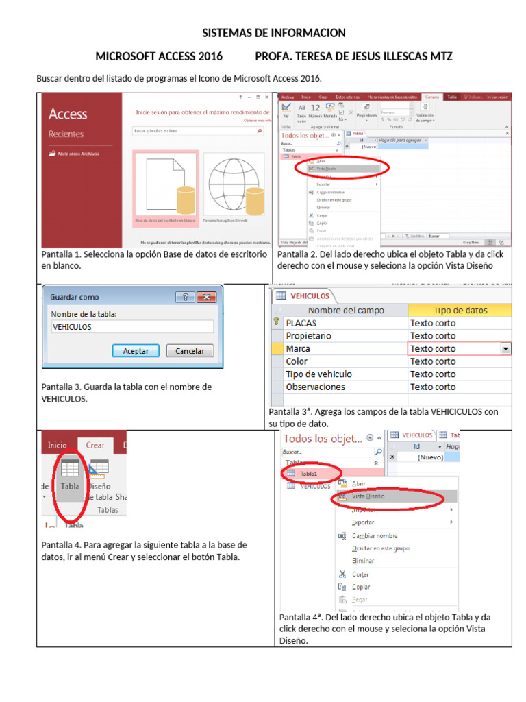 ACCESS BASE DE DATOS VEHICULOS | PDF