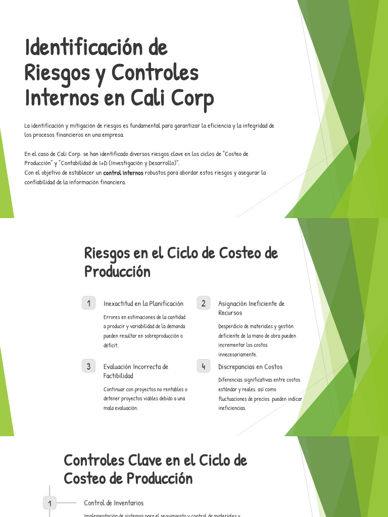 SIF y SCI - Sistema de Control Interno Presentación | PDF