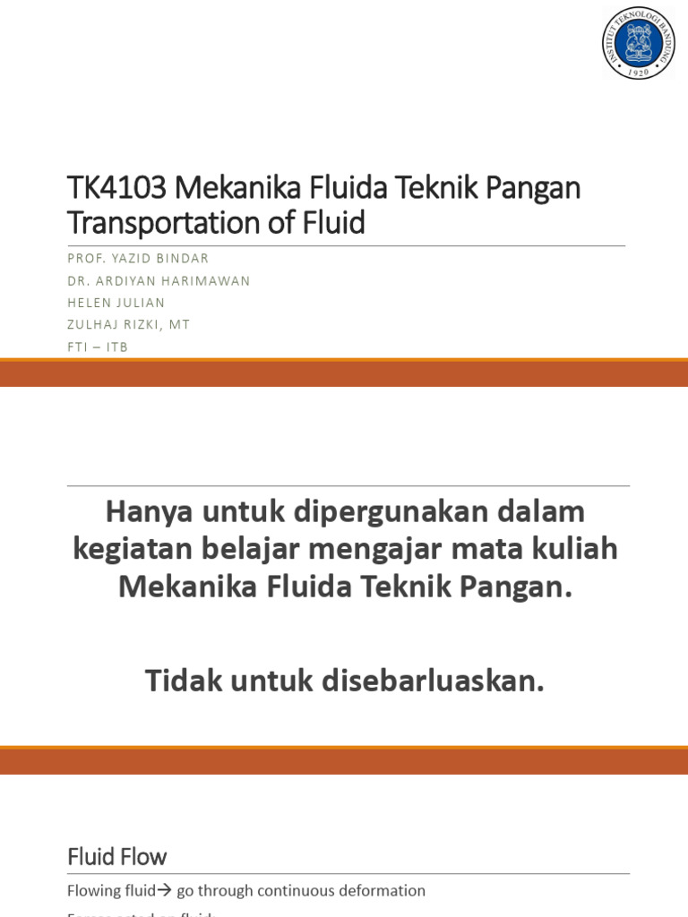 Fluid Dynamics 1 Pdf