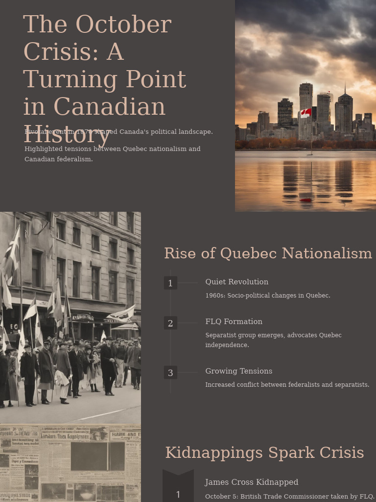 The October Crisis A Turning Point in Canadian History | PDF