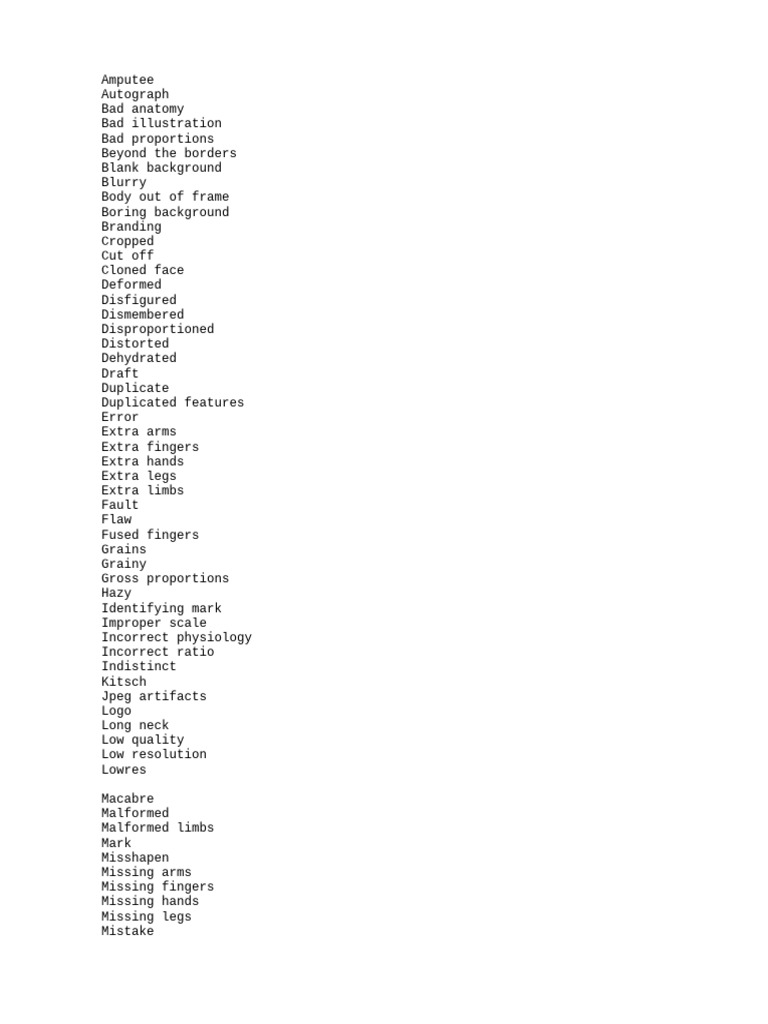 Negative Prompt | PDF
