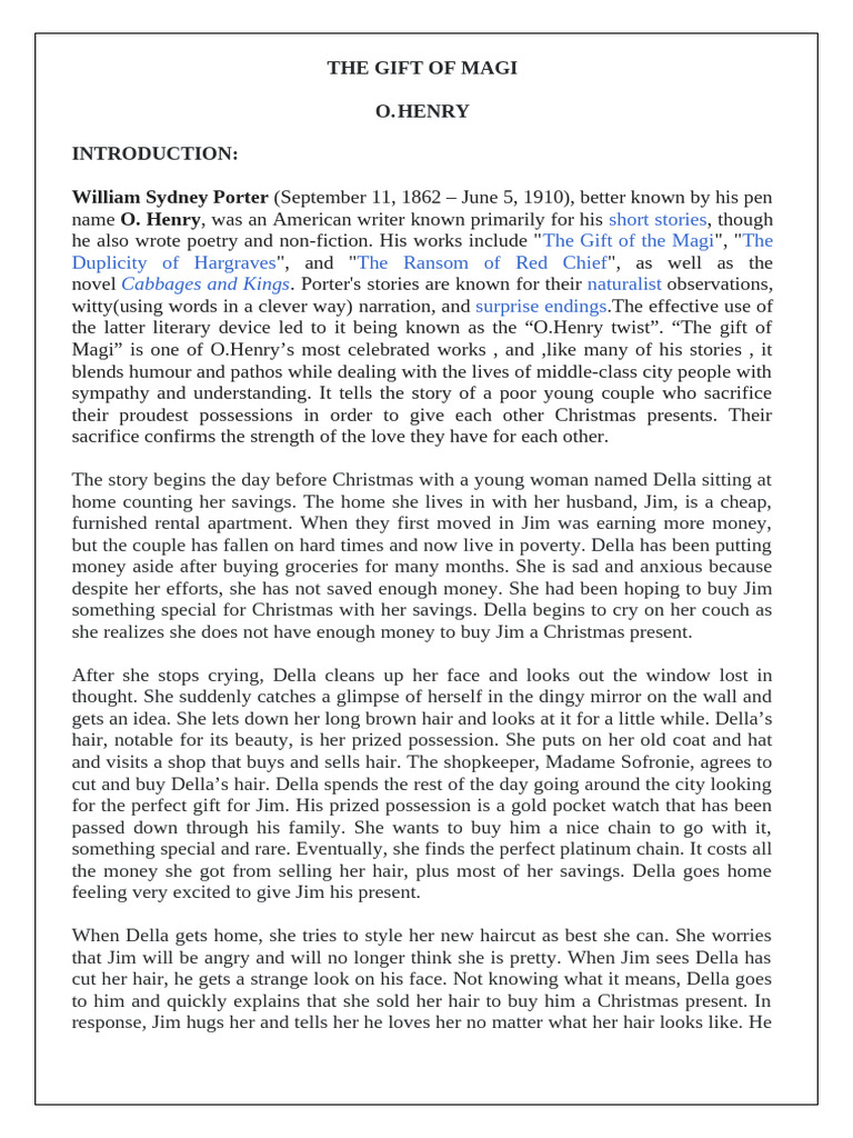 The Gift of Magi | PDF