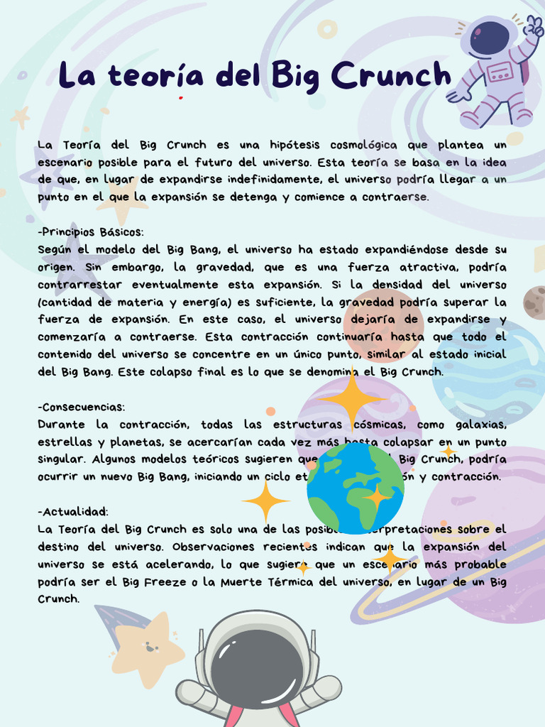 La Teoría Del Big Crunch | PDF La Teoría Del Big Crunch | PDF