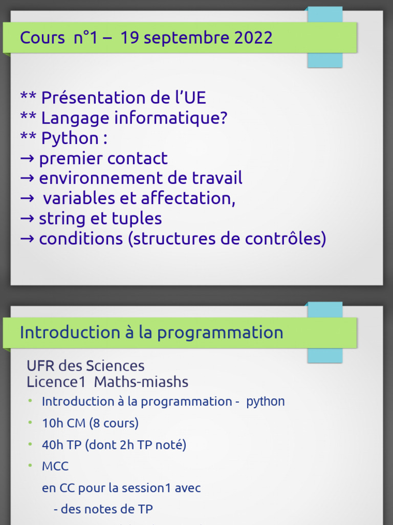 Cours1 MM 2022 | PDF