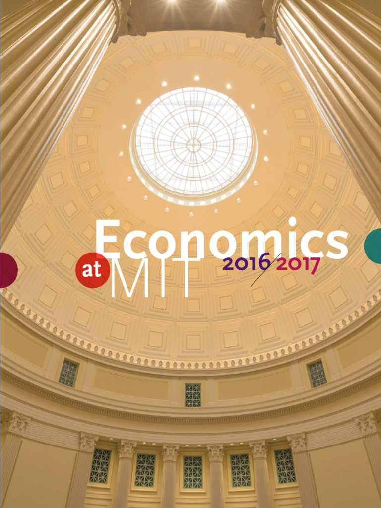 Economics at MIT Brochure 2016-17 | PDF