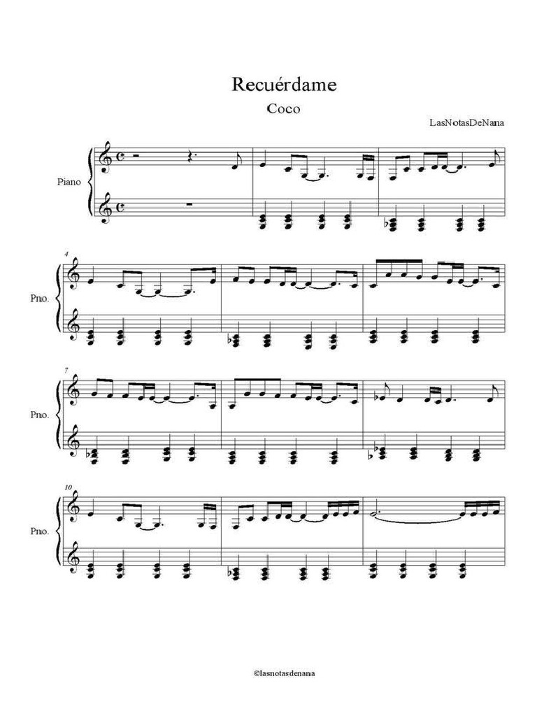 Recuerdame Coco | PDF