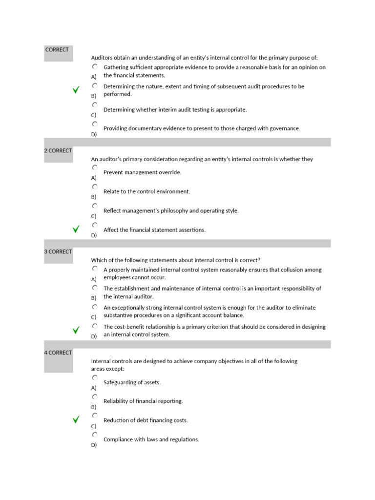 Internal Control | PDF
