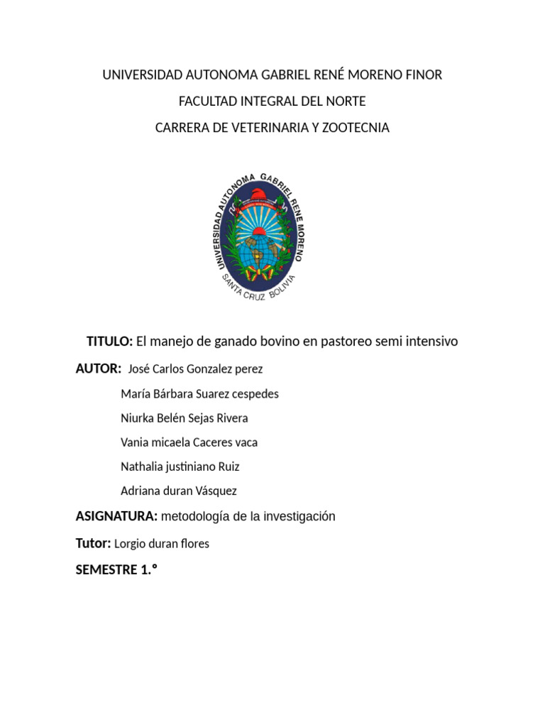 Universidad Autonoma Gabriel René Moreno Finor | PDF