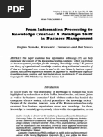 Nonaka, I. and Takeuchi, H. (1995) | PDF | Tacit Knowledge | Experience