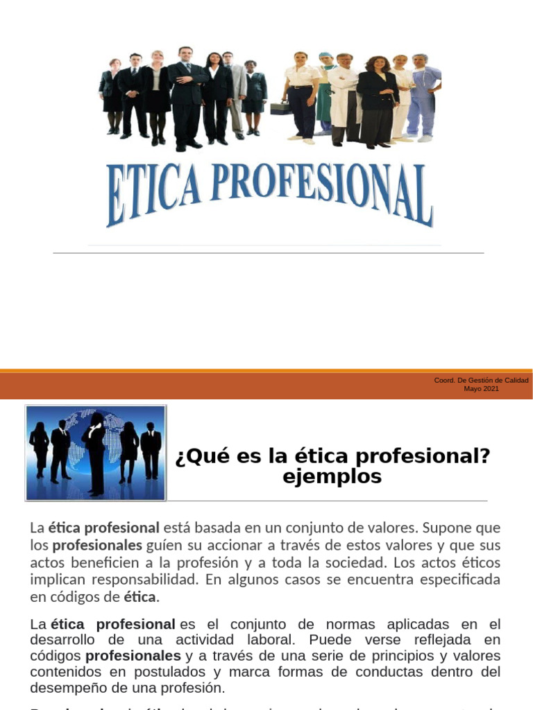Etica profesional | PDF