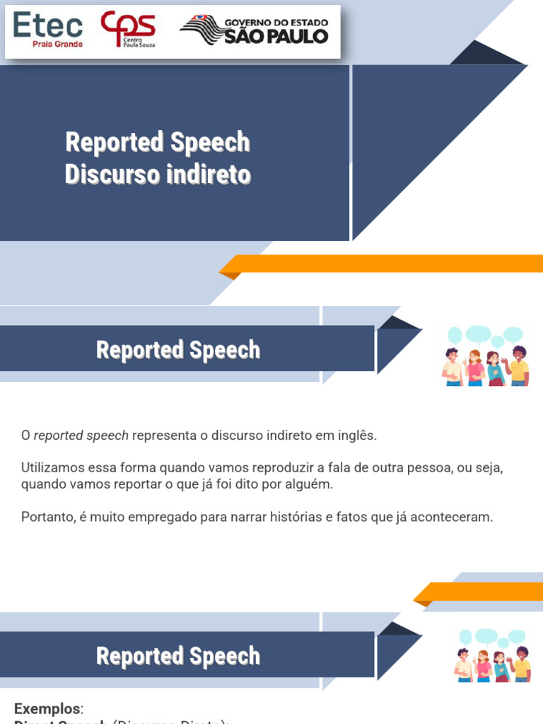 Aula 6 - Reported Speech | PDF