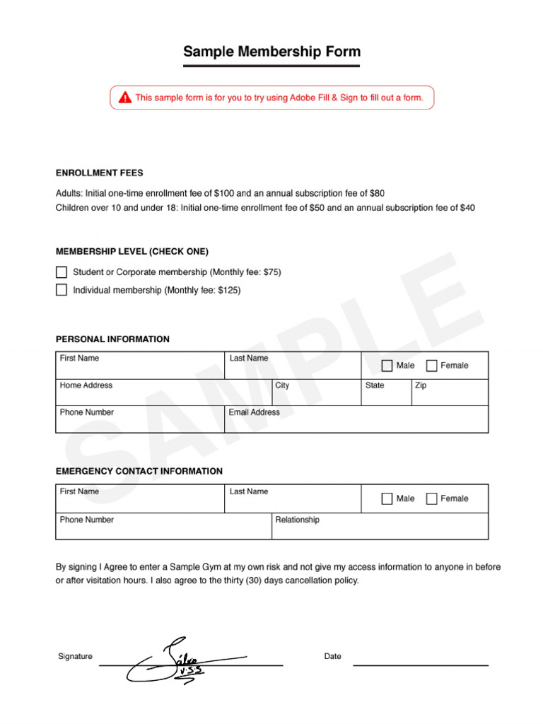 Sample Form-1 | PDF