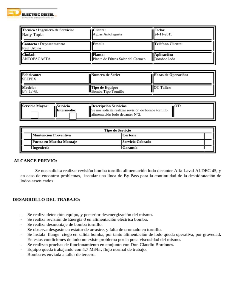 Informe-Adasa-Pfsc Dec N°2 24-11-15 | PDF
